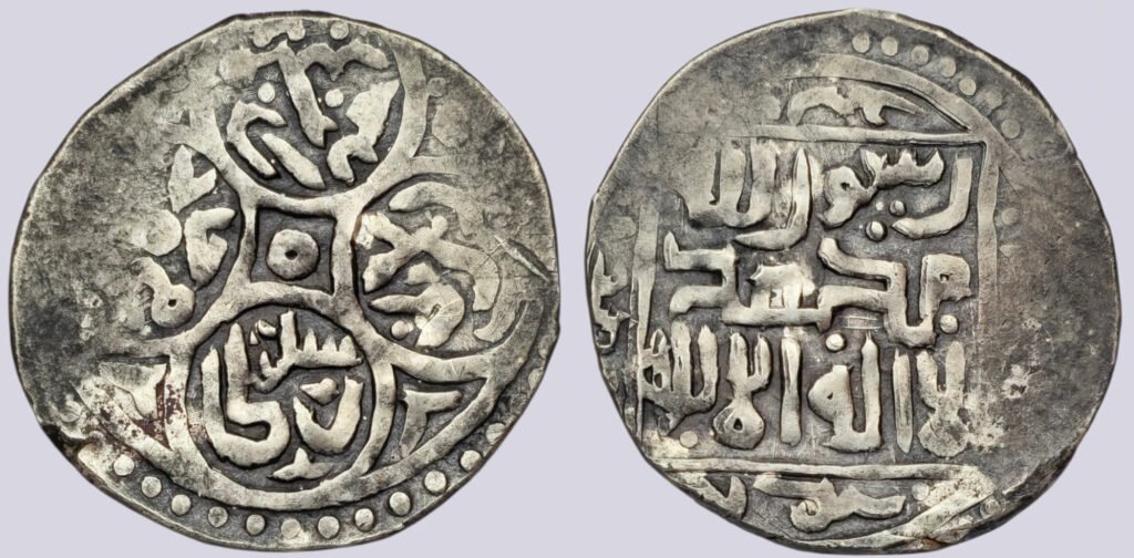 Timurid, AR tanga, Timur w. Mahmud Khan, imitation - BACTRIANUMIS ...