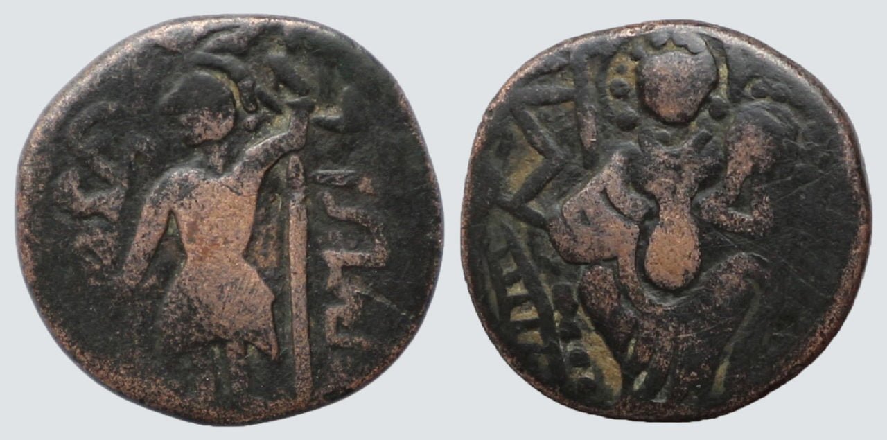 Alchon Huns AE Unit/Stater, Mihirakula | Bactrianumis