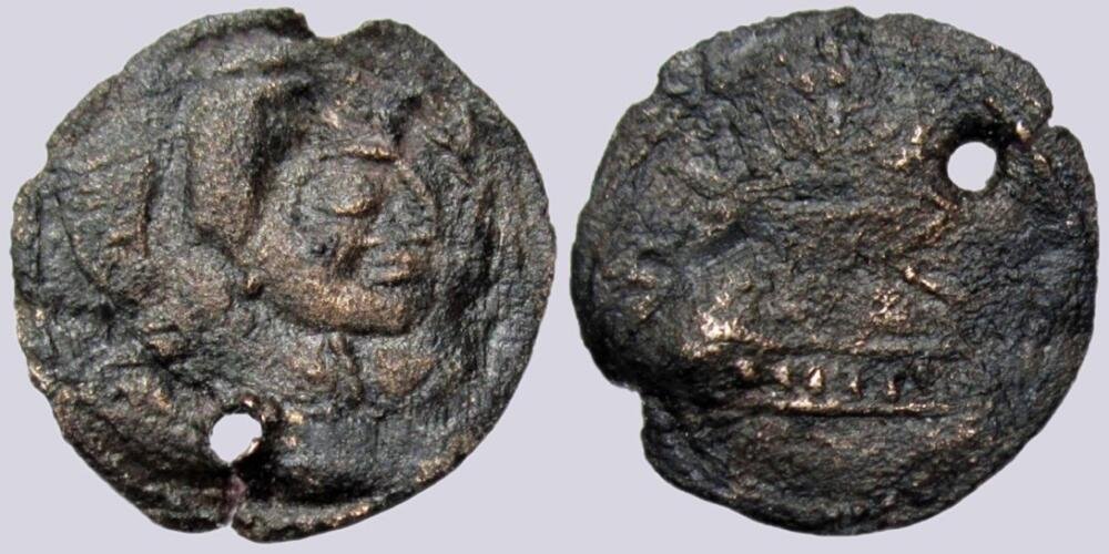 Alchon Huns, AE obol, Anonymous Alkhan Ruler - BACTRIANUMIS - Ancient ...